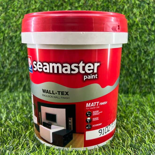 100% Original -White Colour 1 liter Seamaster Wall-Tex Emulsion Paint ...