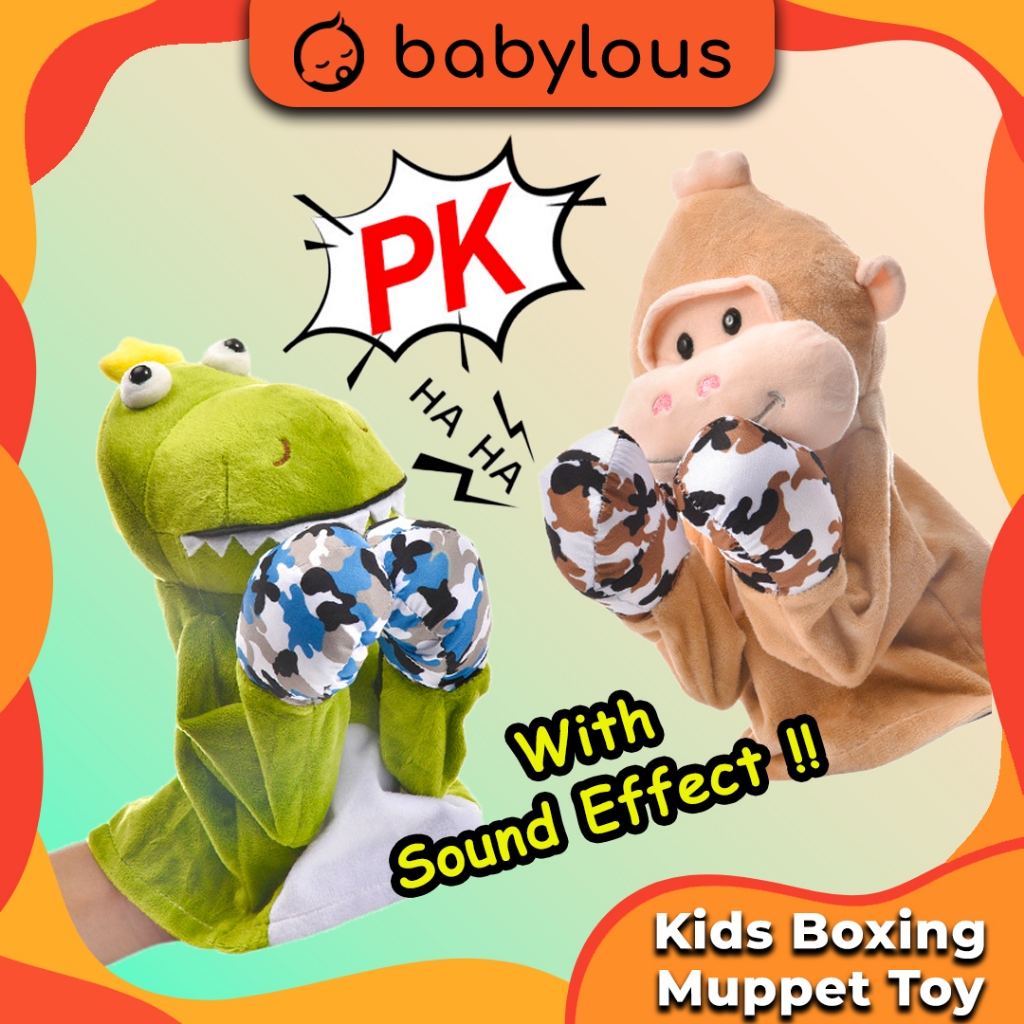 BABYLOUS Kids Soft Plush Toy Children Hand Boxing Puppet Toy Creative ...