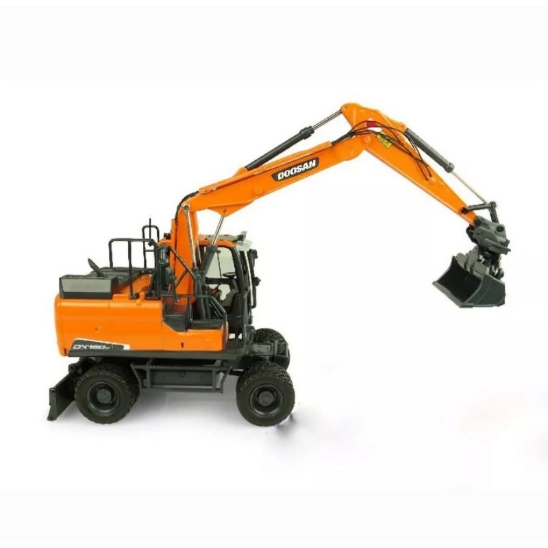 Doosan DX160W Wheeled Excavator 1/50 Brand UH Diecast display model ...