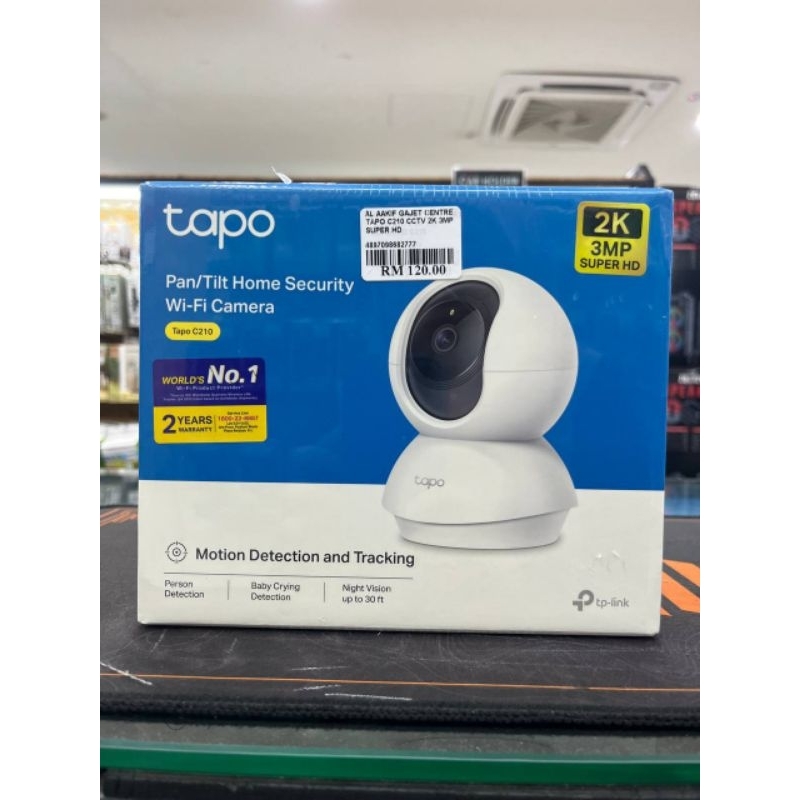 TP-LINK TAPO C210 PAN/TILT HOME SECURITY WIFI CAMERA | Shopee Malaysia