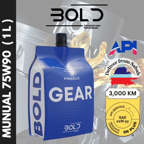 Bold 1L [ Multi Vehicle ] Manual Transmission Gear Oil 75w-90 GL-5 ...