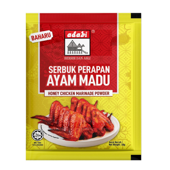 ADABI Honey Chicken Marinade Powder / Serbuk Perapan Ayam Madu 50g ...