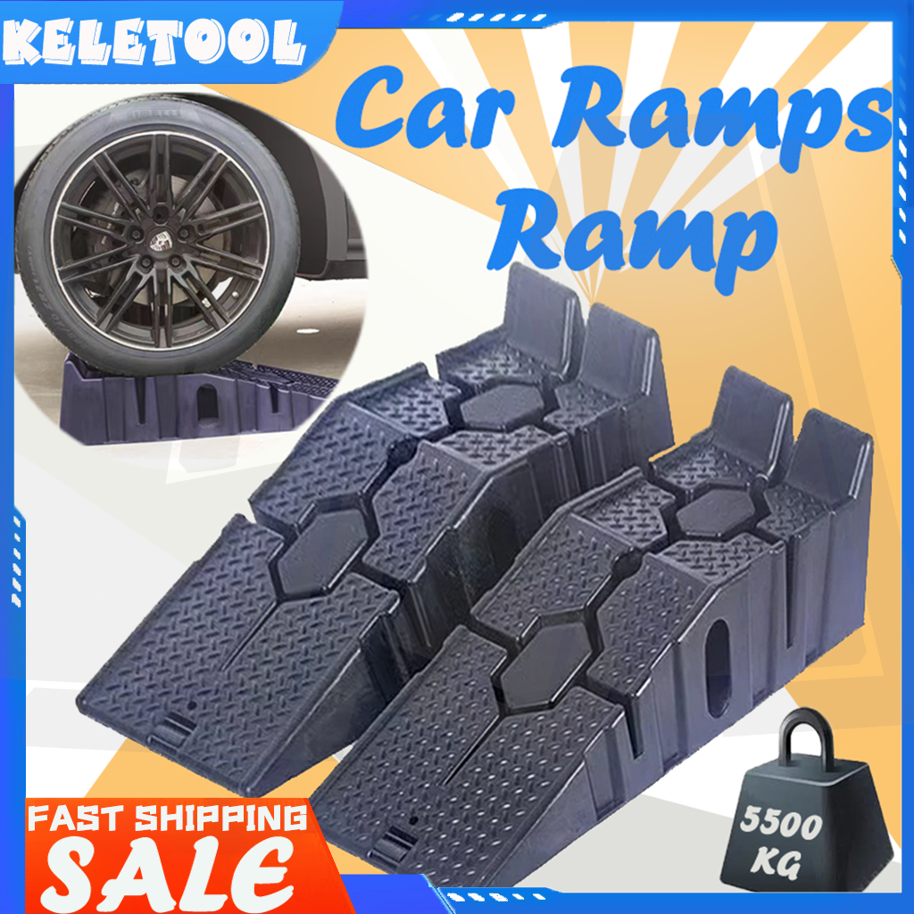 5 Ton Heavy Duty Plastic Car Ramps jack stand Heavy Duty Plastic Car ...