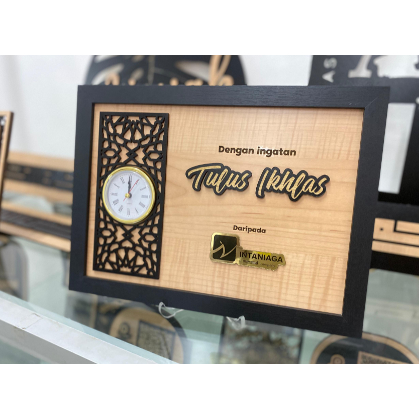 (Custome Made) Engraved wooden frame A4 SAIZ | Shopee Malaysia