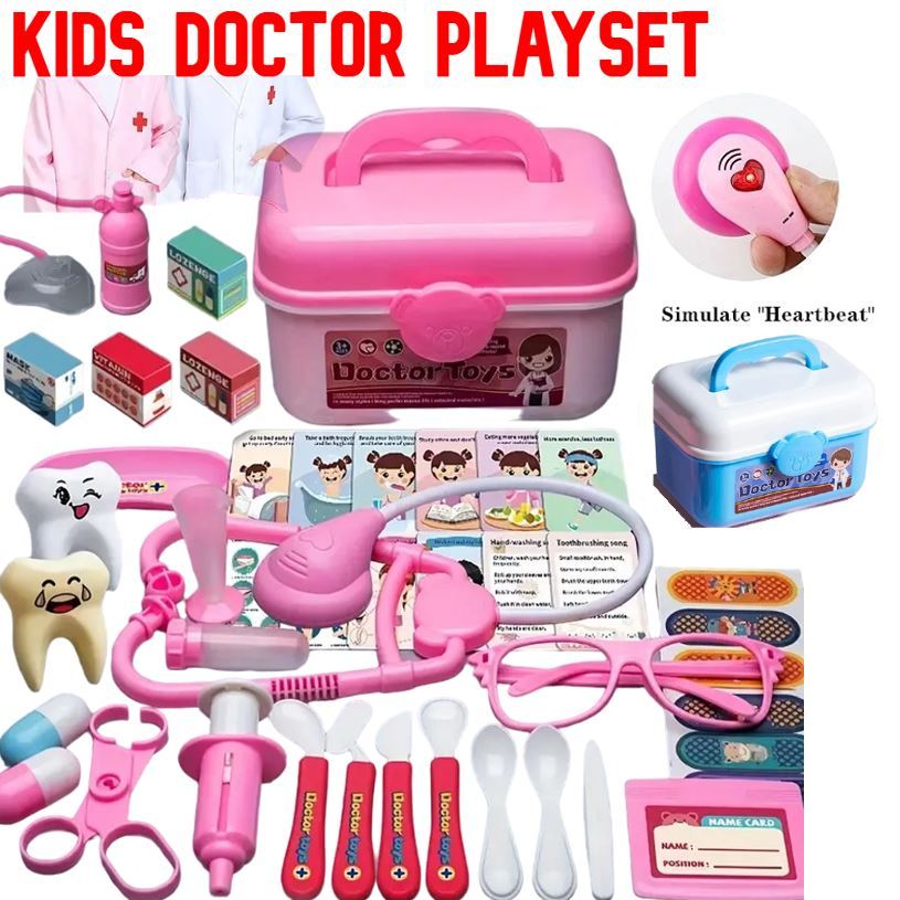 #Readystock Doctor Toy Set Kids Medical Dentist Role Play Simulation ...