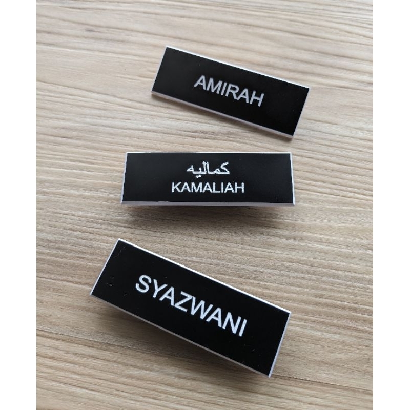 NAME TAG MAGNET/PIN FOR GURU, TENTERA, POLIS, JURURAWAT, PELAJAR ...
