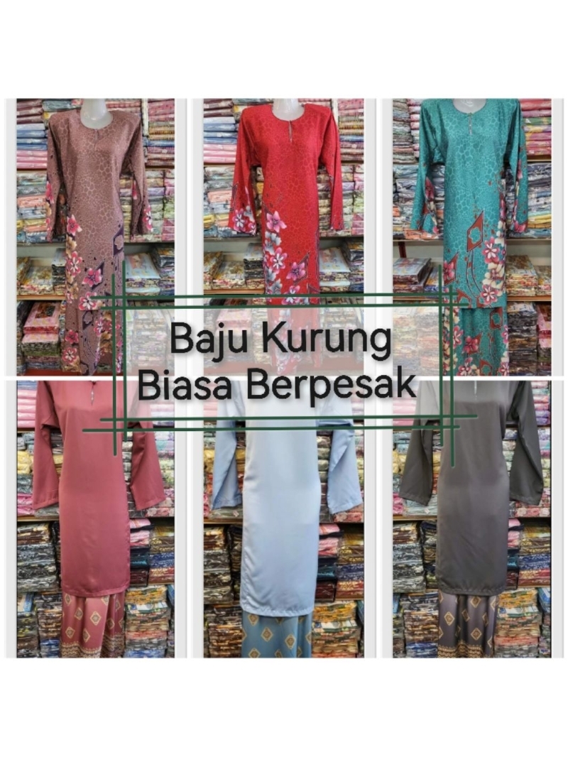 GKIJ [7]Baju Kurung Pesak Kain Susun Tepi Corak Batik dan lain-lain ...