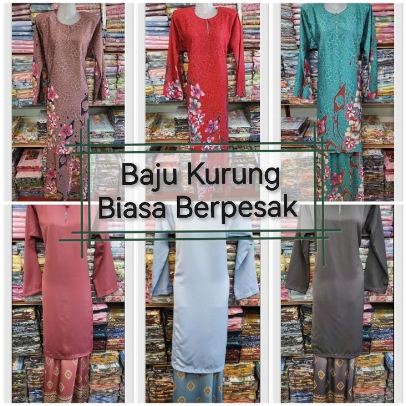 GKIJ [7]Baju Kurung Pesak Kain Susun Tepi Corak Batik dan lain-lain ...