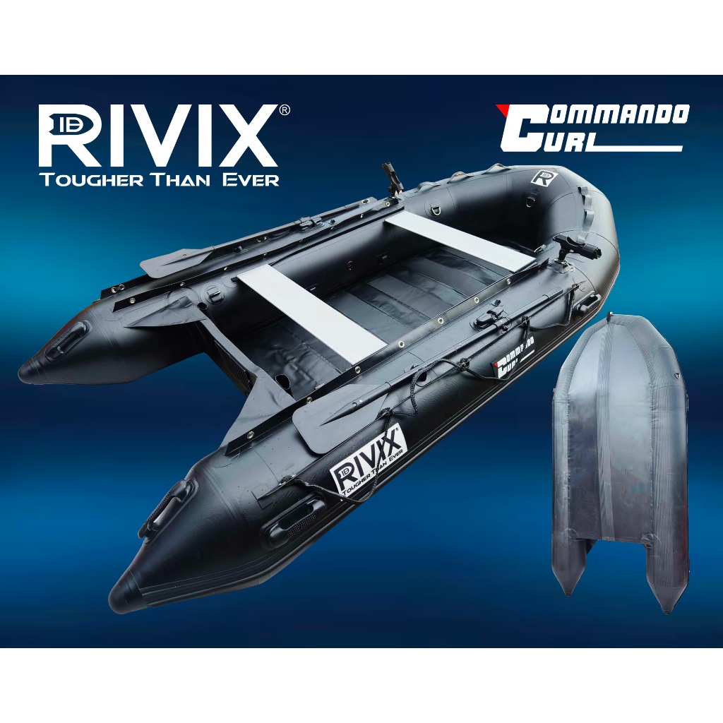 RIVIX COMMANDO CURL CC Inflatable Boat IB Bot Angin Built in Lantai ...