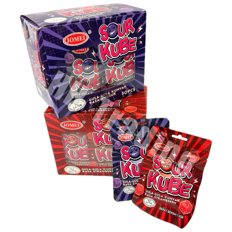 13g x 30’s JOMEI SOUR KUBE CHEWY CANDY / GULA-GULA KUNYAH RASA BUAH ...