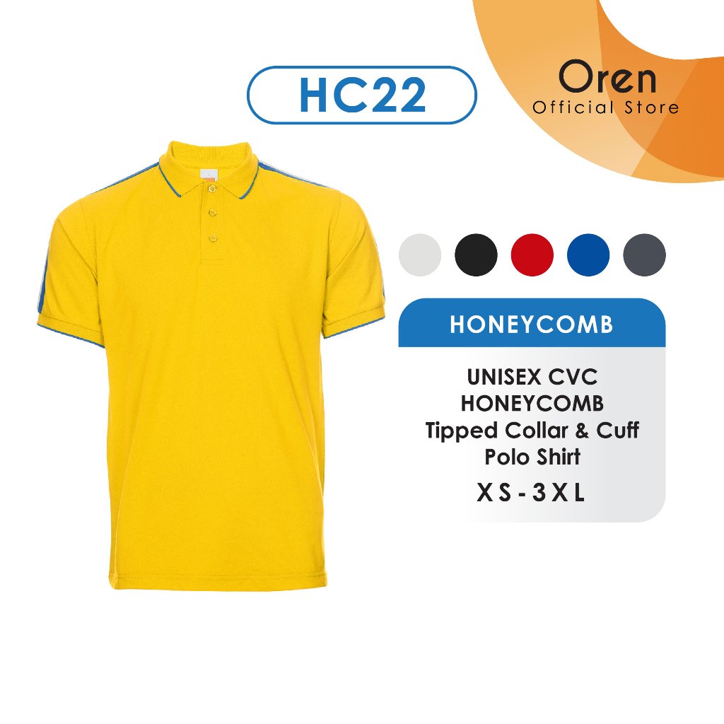 Oren Sport HC Honeycomb Collar Shirt HC22 | Shopee Malaysia