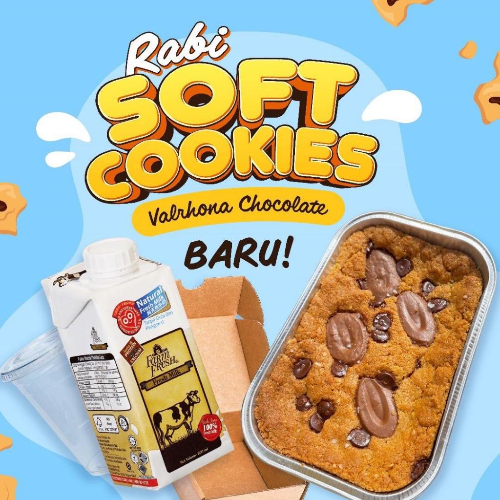 Rabi Soft Cookies Coklat Valrhona (set) ( Extra Chocolate ) | Shopee ...