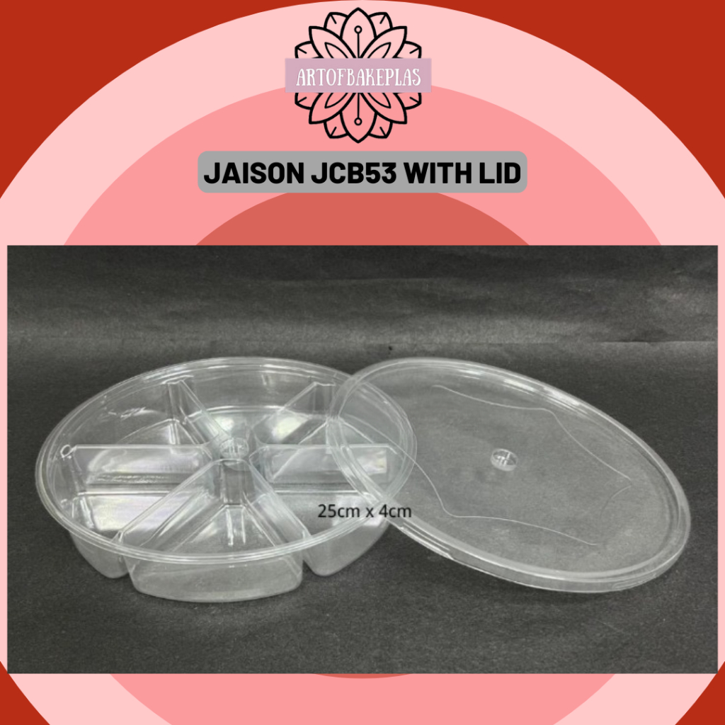 6 Cavity Container with Lock - Bekas Kuih Raya / Cookies Plastic ...