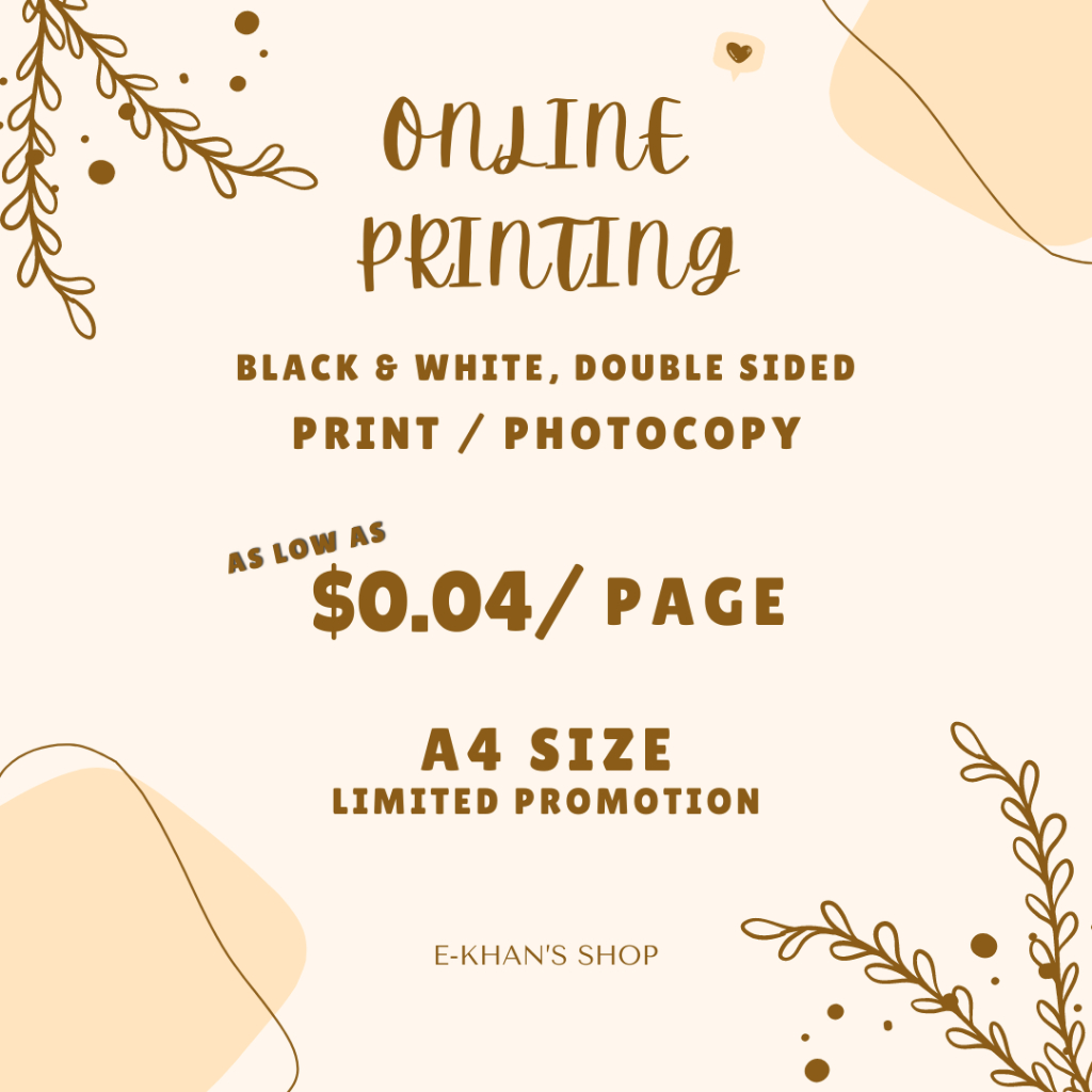 🔥🔥 RM0.04 A4 Online Printing Service | A4 Size Black & White Double ...