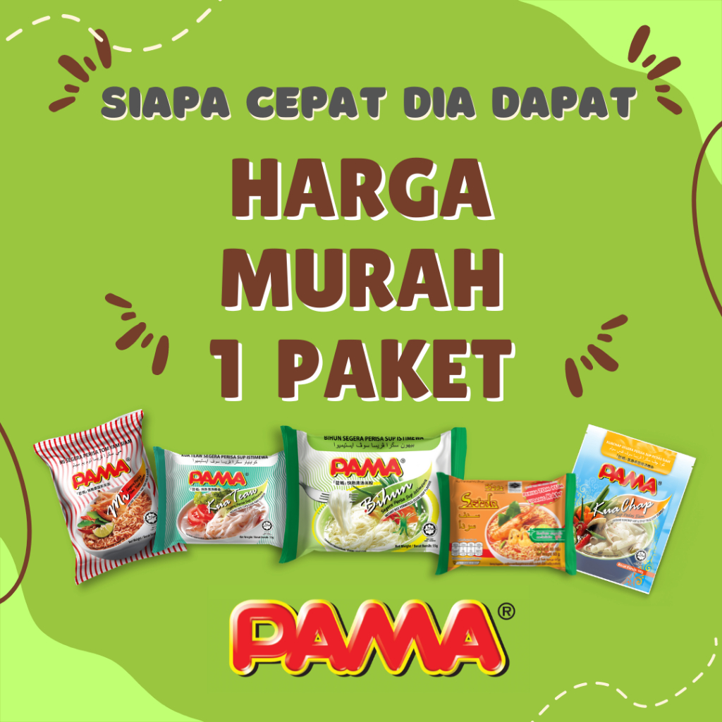 LOOSE pack (1 paket sahaja) | PAMA/SERDA/RUSKI/ME&MEE | Shopee Malaysia