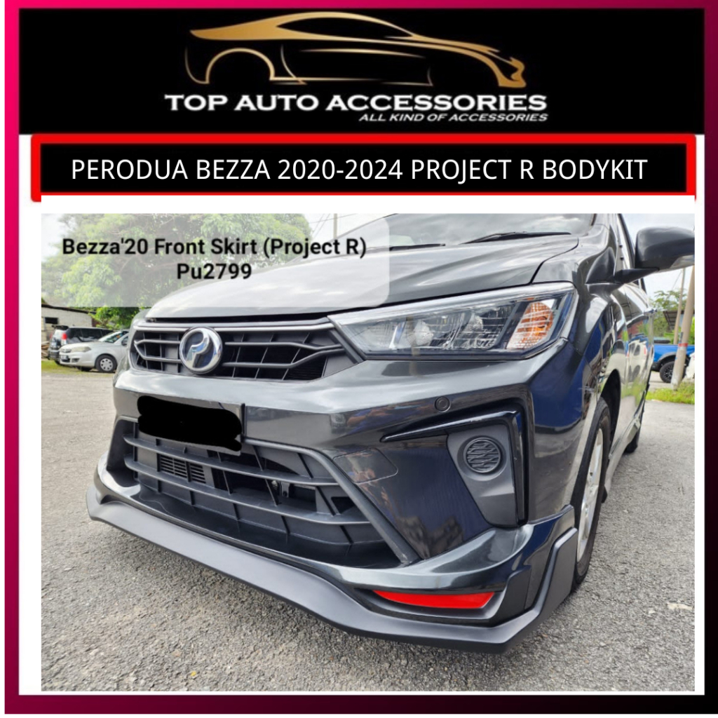 Perodua BEZZA 2020-2024 Project R Bodykit FRONT SIDE AND REAR WITH ...