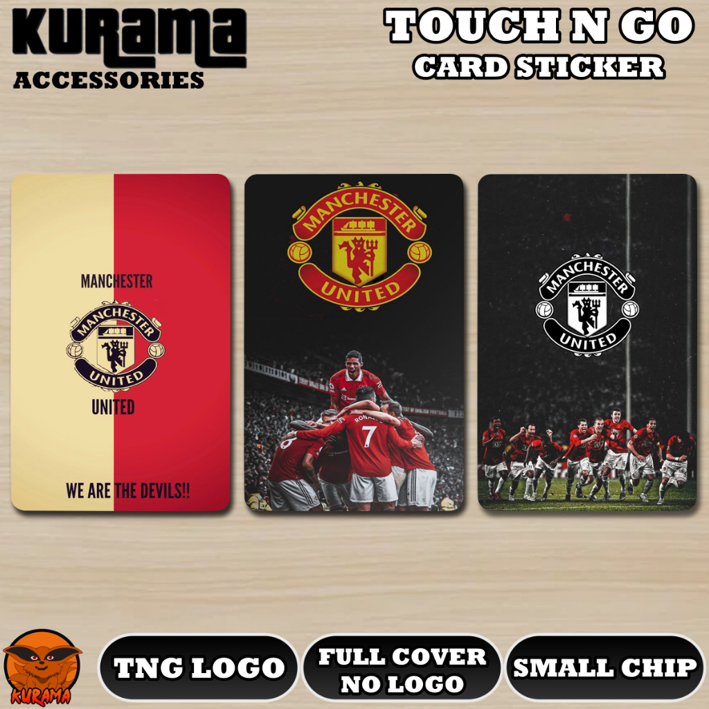 [ MU Manchester United ] Touch n Go Card Sticker Cover (Waterproof ...