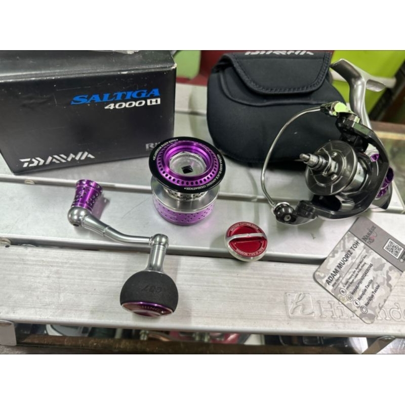 Daiwa saltiga 4000H full custom som limited purple | Shopee Malaysia