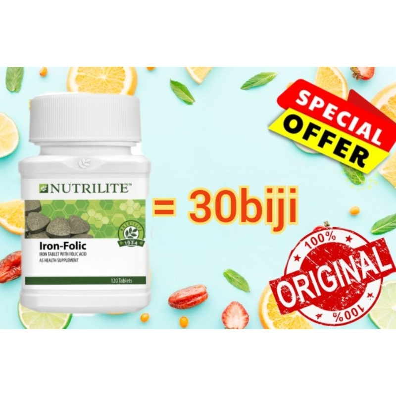 NUTRILITE IRON FOLIC (30BIJI) (TRIAL PACK) | Shopee Malaysia