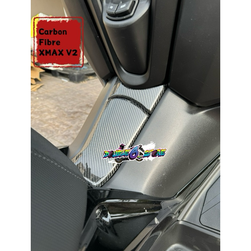 XMAX V2 FUEL TANK COVER CARBON FIBRE 100% ORIGINAL CARBON XMAX250 Cover ...