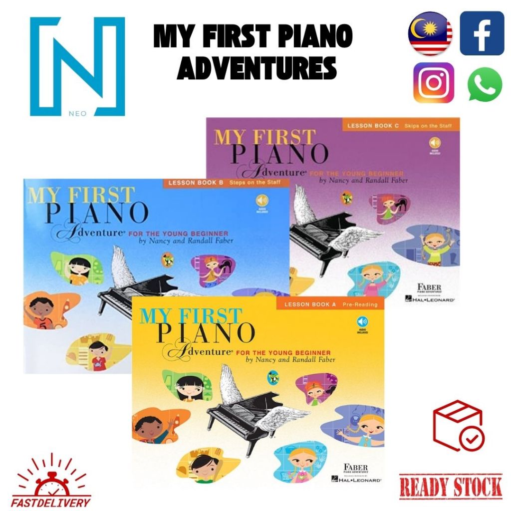☆FABER☆ MY FIRST PIANO ADVENTURES FOR THE YOUNG BEGINNER LESSON BOOK A ...