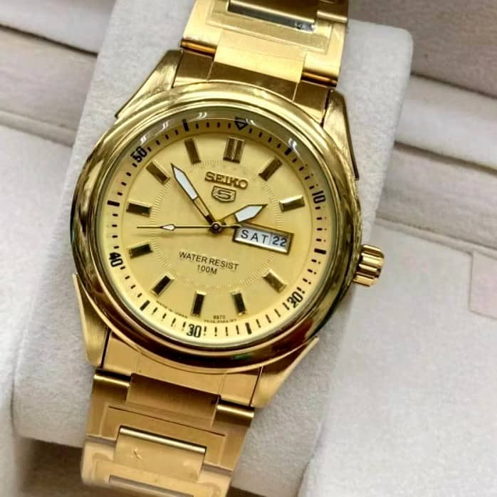 Seiko 5 Men's Luxary Watch SNKL23K1 Analog Quartz-Thru Back Stainless ...