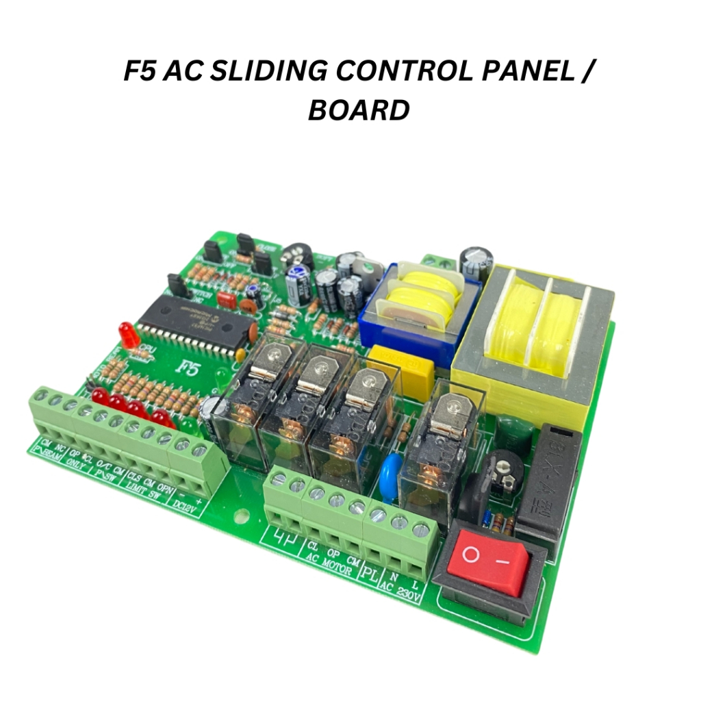 F5 AC Sliding Control Panel / Board PCB (For Sliding Autogate) | Shopee ...
