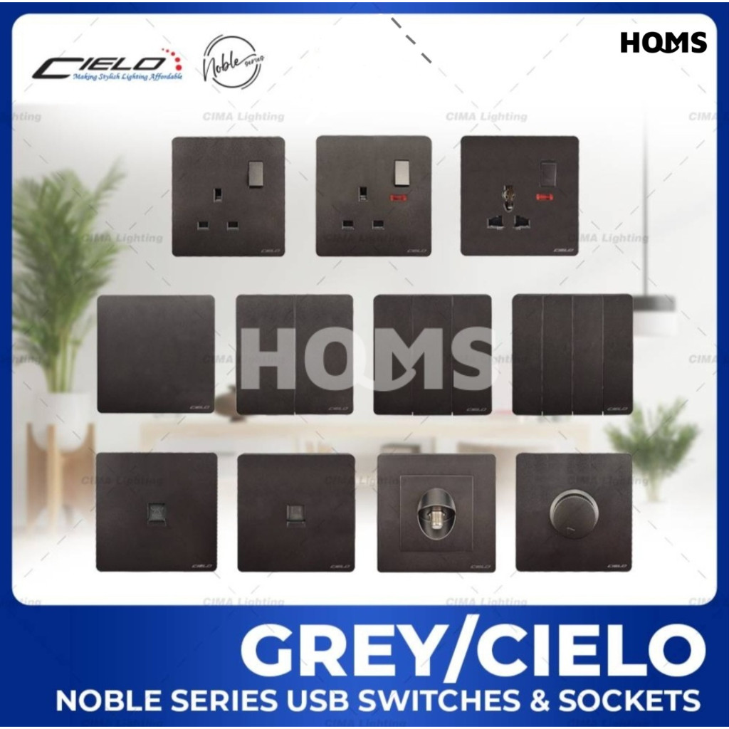 CIELO Noble Series Switches & Sockets SIRIM Frameless Switch 13A/15A ...