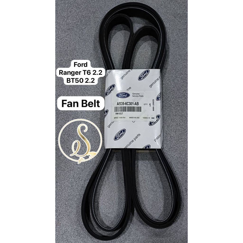 ( 100% ORIGINAL ) FORD FAN BELT Ford Ranger 2.2 T6 / BT50 2.2 2012-2019 ...