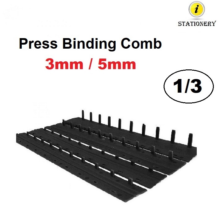 [ Part 1/3 ] Press Binding Comb 3mm , 5mm ( 100pcs/box ) | Shopee Malaysia