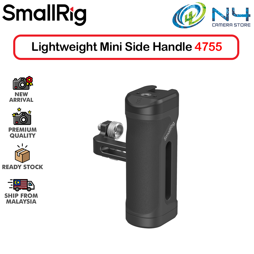 SmallRig 4755 Mini Side Handle for 1/4"-20 Threaded Holes, Portable ...