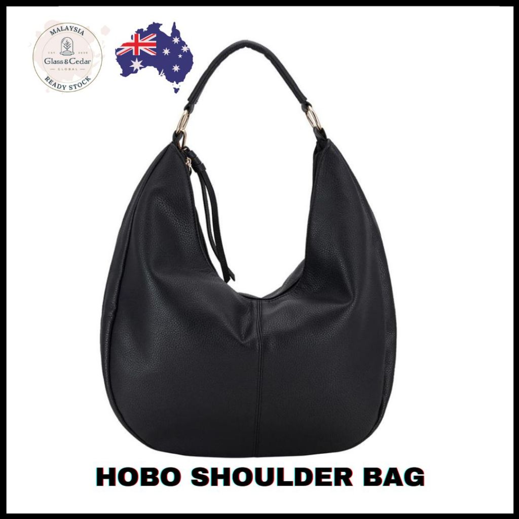 (IMPORTED 🇦🇺) ANKO Hobo Shoulder Bag Black | Shopee Malaysia