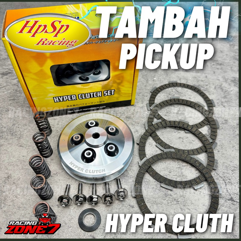 100% HPSP RACING HYPER CLUTCH LC135 4S 5S/ Y15ZR Y16/ RS150 RSX150/ Y125ZR/ Clutch Dics ...