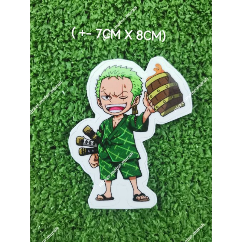 STICKER MINI ZORO ONE PIECE | Shopee Malaysia