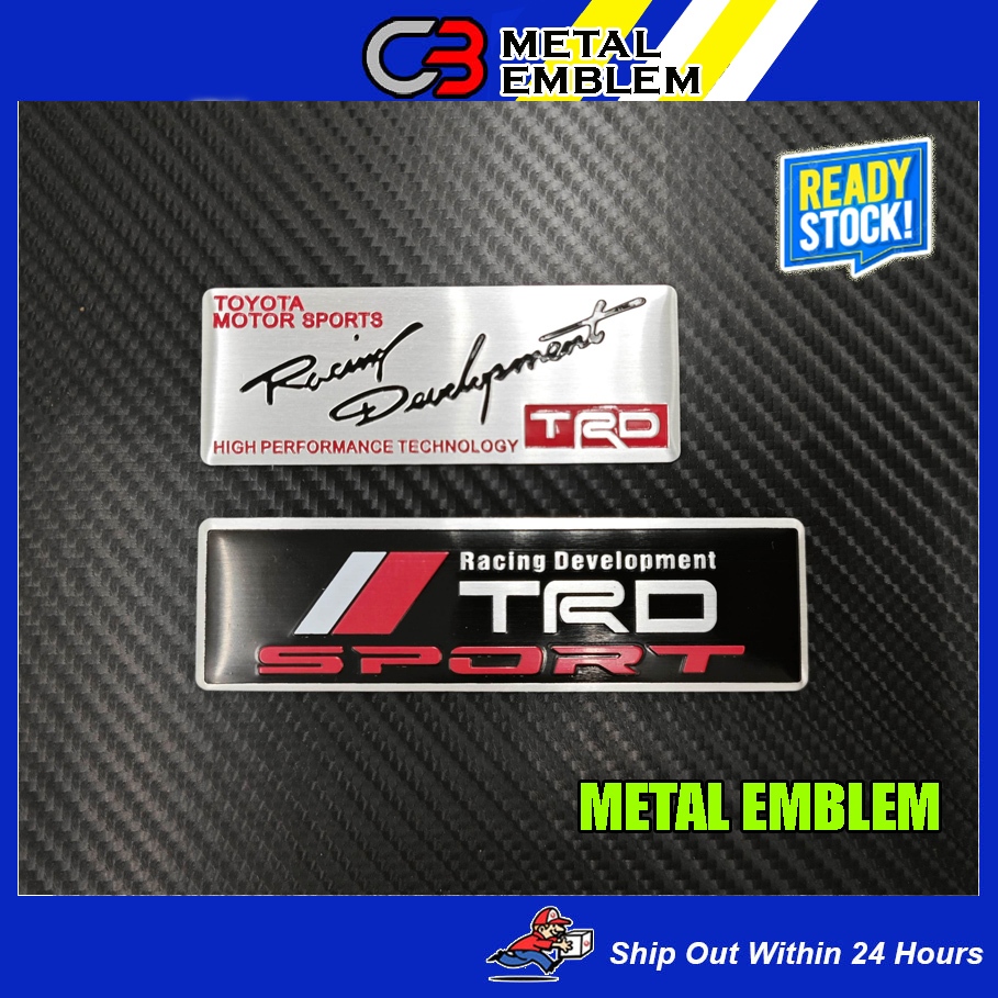 Toyota TRD Racing Metal Emblem Sticker TRD Sport / EB08 | Shopee Malaysia