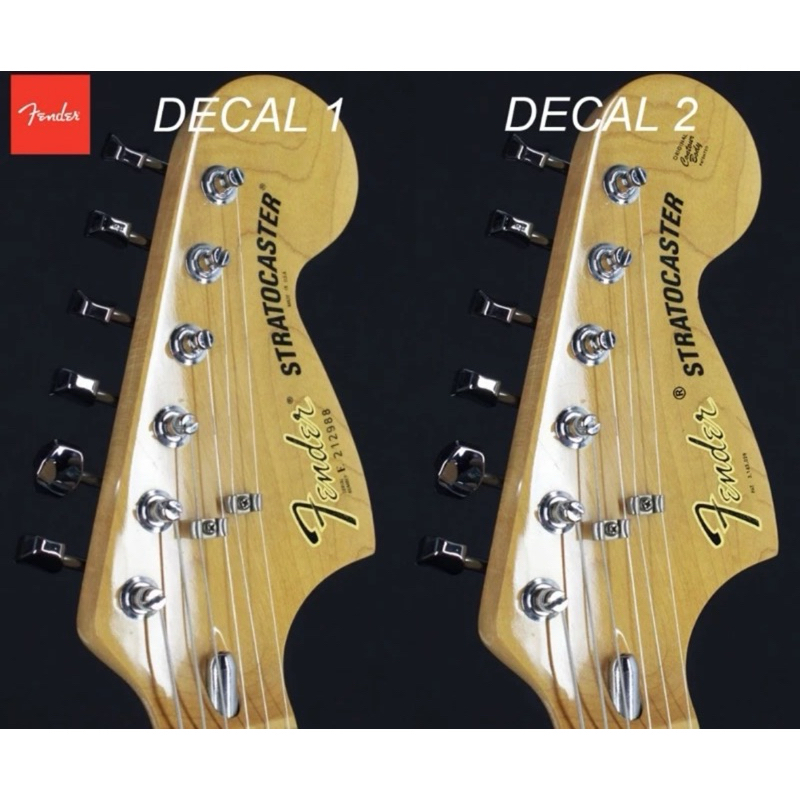 🇺🇸Fender Stratocaster 70S/late 80s Waterslide Decal | Shopee Malaysia