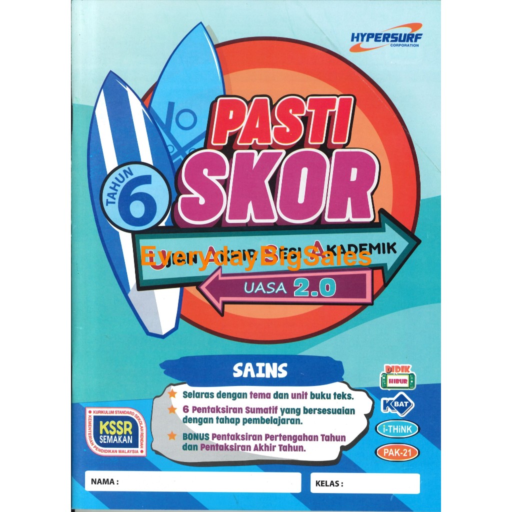 HYPERSURF PASTI SKOR UJIAN AKHIR SESI AKADEMIK UASA 2.0 SAINS TAHUN 6 ...