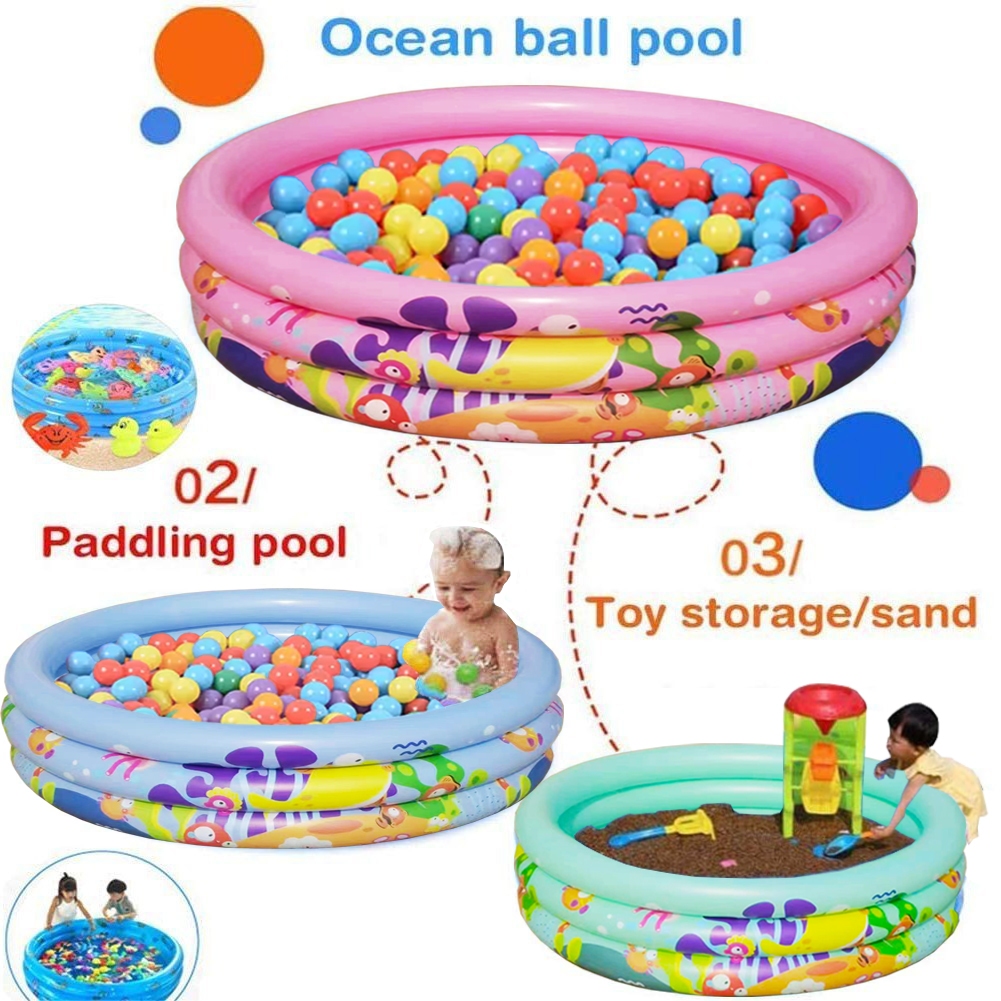 GOOGOO BIRD 3 Rings Inflatable Multi Size Round Pool Kids Swimming Pool ...