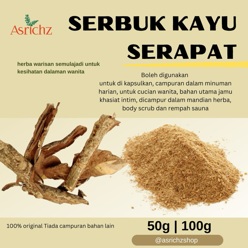 SERBUK KAYU SERAPAT 50g | 100g | Shopee Malaysia