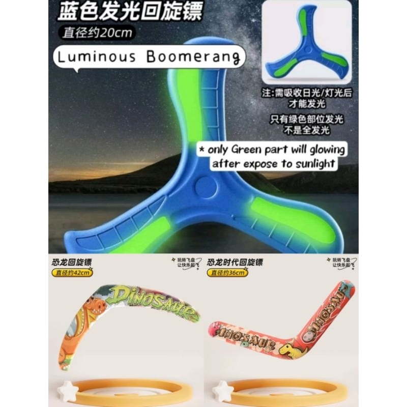 Ready stock- Luminous Boomerang Kids Eva Boomerang Boys Toy | Shopee ...