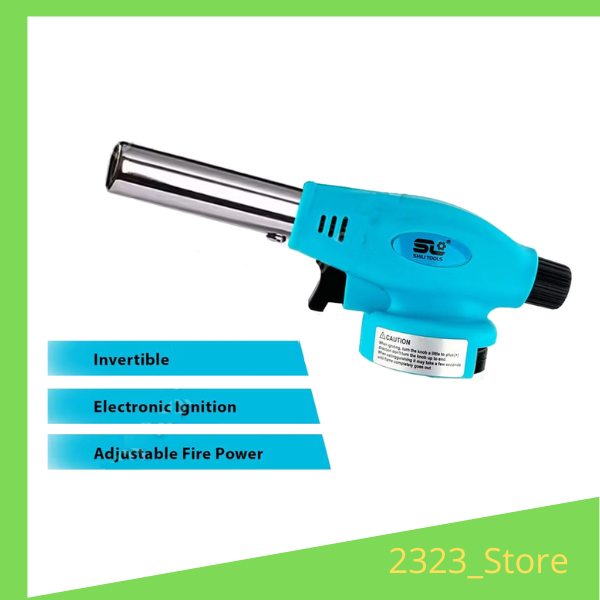 Gas Torch Gun Butane Burner Flaming Thrower Welding Camping Fire Maker ...