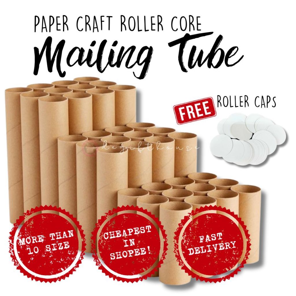 𝑹𝒆𝒂𝒅𝒚 𝑺𝒕𝒐𝒄𝒌 Stretch Film Core Paper Core Rolls Mailing Cardboard Tube ...