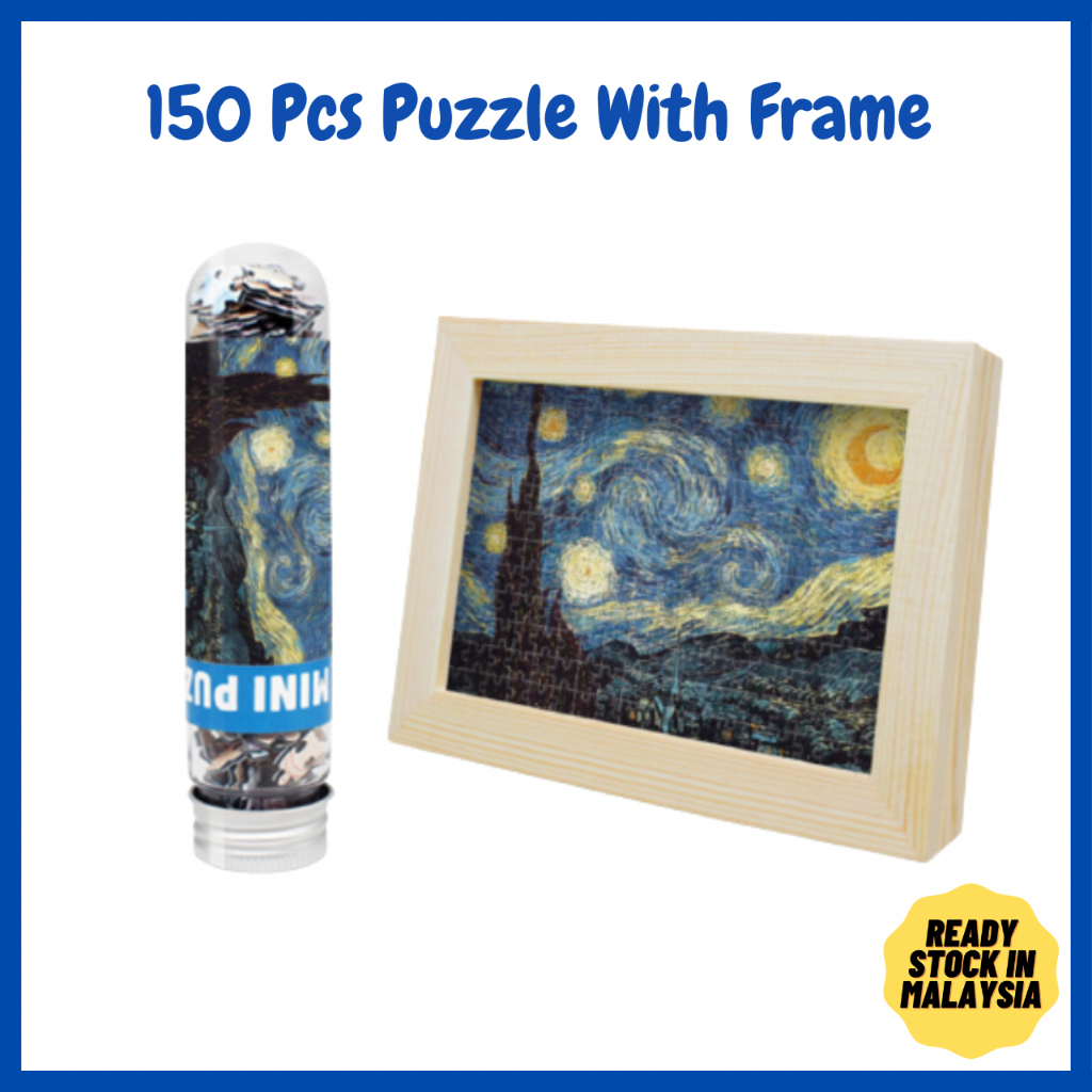 150 Pieces Mini Puzzles With Puzzle Frame 150片试管迷你拼图+相框 Teka-Teki ...