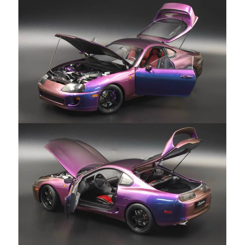 WhelArt 1:18 Toyota Supra RZ MK4 A80 Chameleon Paint with Engine ...