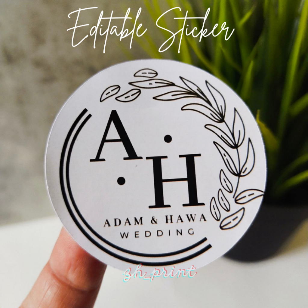 100pcs Sticker Doorgift Kahwin / Sticker Wedding / Sticker Produk ...