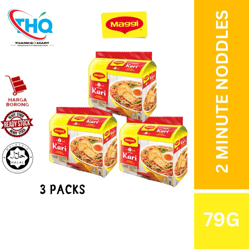 MAGGI Two- Minutes Curry / Kari Triple Pack（79g x 3bags）—LOW PRICE&BEST ...