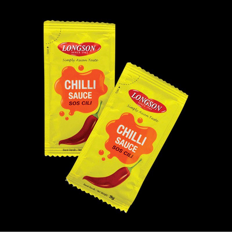 Longson Sweet Chilli Sauce Sachet 9G 50pcs/100pcs / Sos Cili Sachet 9G ...