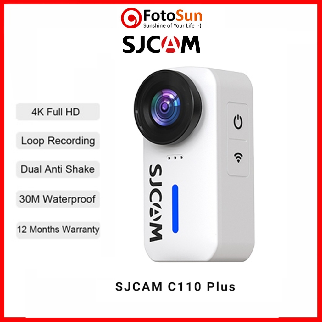 SJCAM C110 / C110+ pocket 4K action camera with Six gyro EIS bundle ...