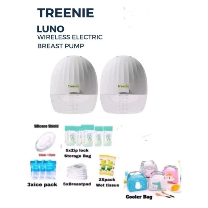💖17pc free gift+1 Year Warranty💖 Treenie Luno Wearable Handsfree Breast ...