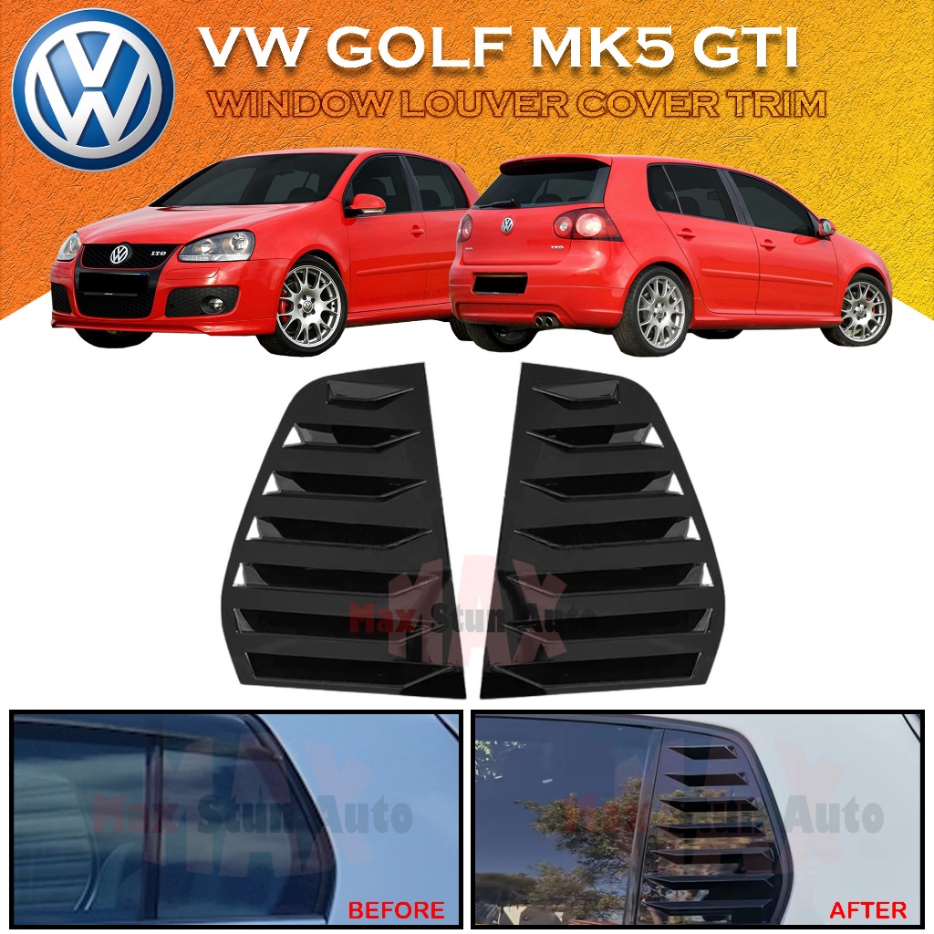 VOLKSWAGEN GOLF MK5 GTI REAR WINDOW LOUVER COVER VW GOLF GTI WINDOW ...